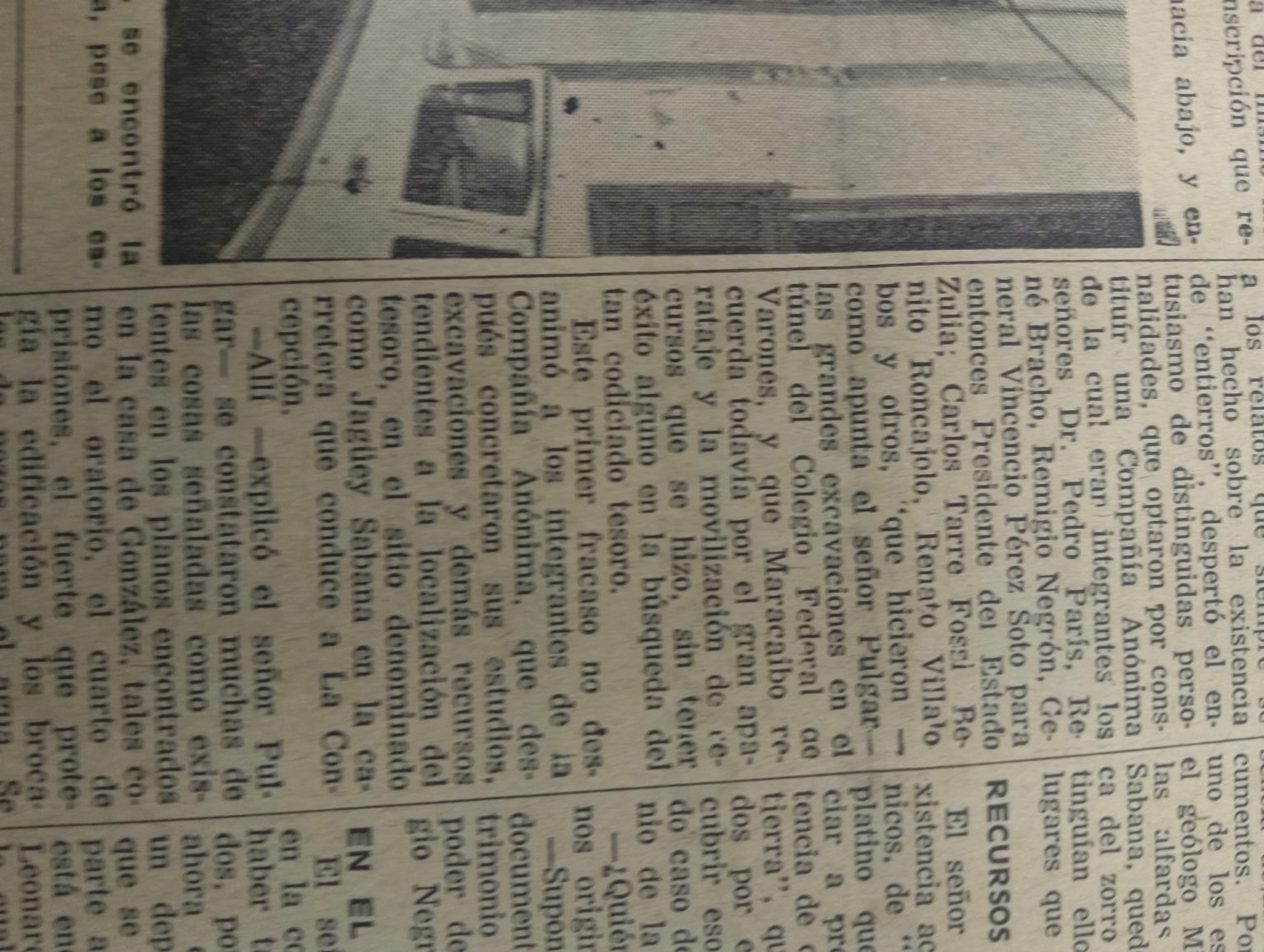 El tesoro del Conde Cleto escondido en Maracaibo por El Milagro: No es ...