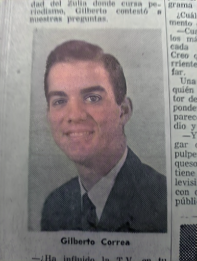 Así pensaba de la televisión y la radio, Gilberto Correa cuando era ...