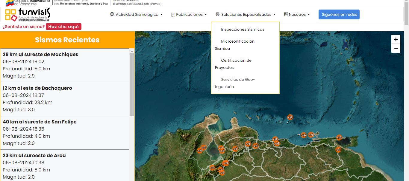 Funvisis registró un sismo de 2.9 al sureste de Machiques