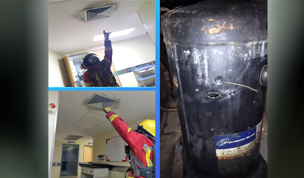 Explosión de un compresor de aire industrial causó alarma en el ...