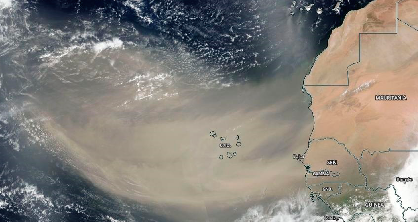 Inusual nube de polvo del Sahara llega a Venezuela y sorprende a los meteorólogos